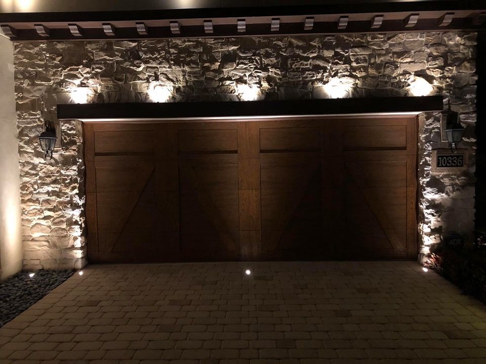 How Architectural Landscape Lighting Can Highlight Your Custom Garage ...